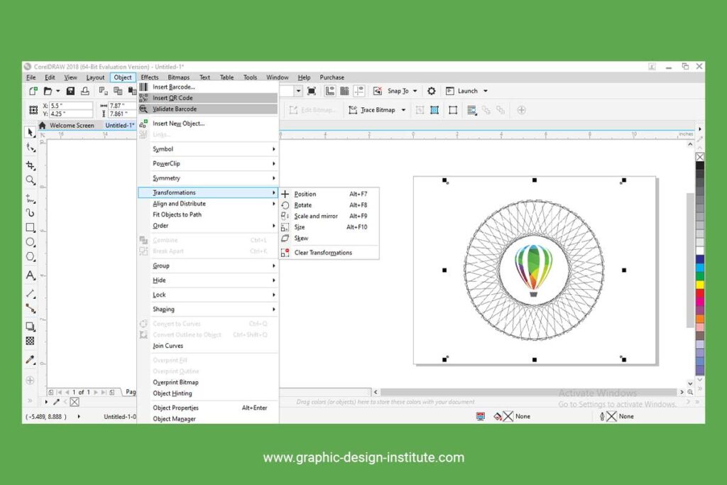 Important Transformation Options in CorelDRAW- Complete Guide