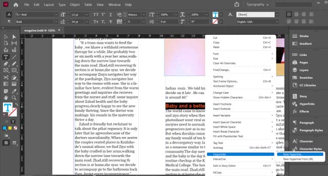 How to create ebook in Adobe InDesign?