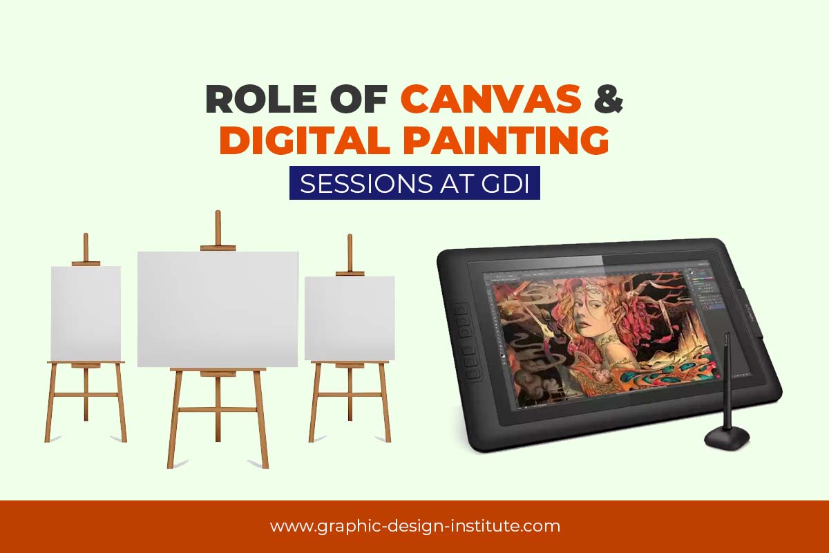 Canvas and Digital Painting Sessions at Graphic Design Institute